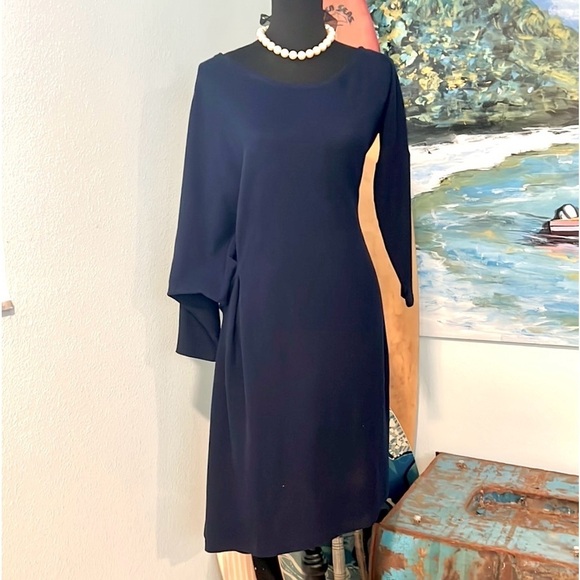 Meg | Dresses | Megunique Dress By Meg Kinneysingle Gathered Side Drape ...